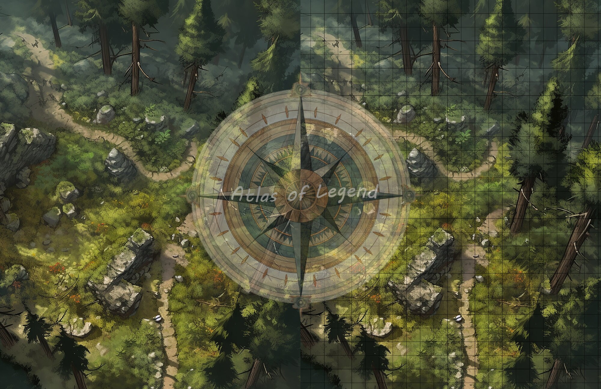 Dnd Forest Battlemaps V1 Bundle, 8 D&D Battlemaps, Dungeons and Dragons ...