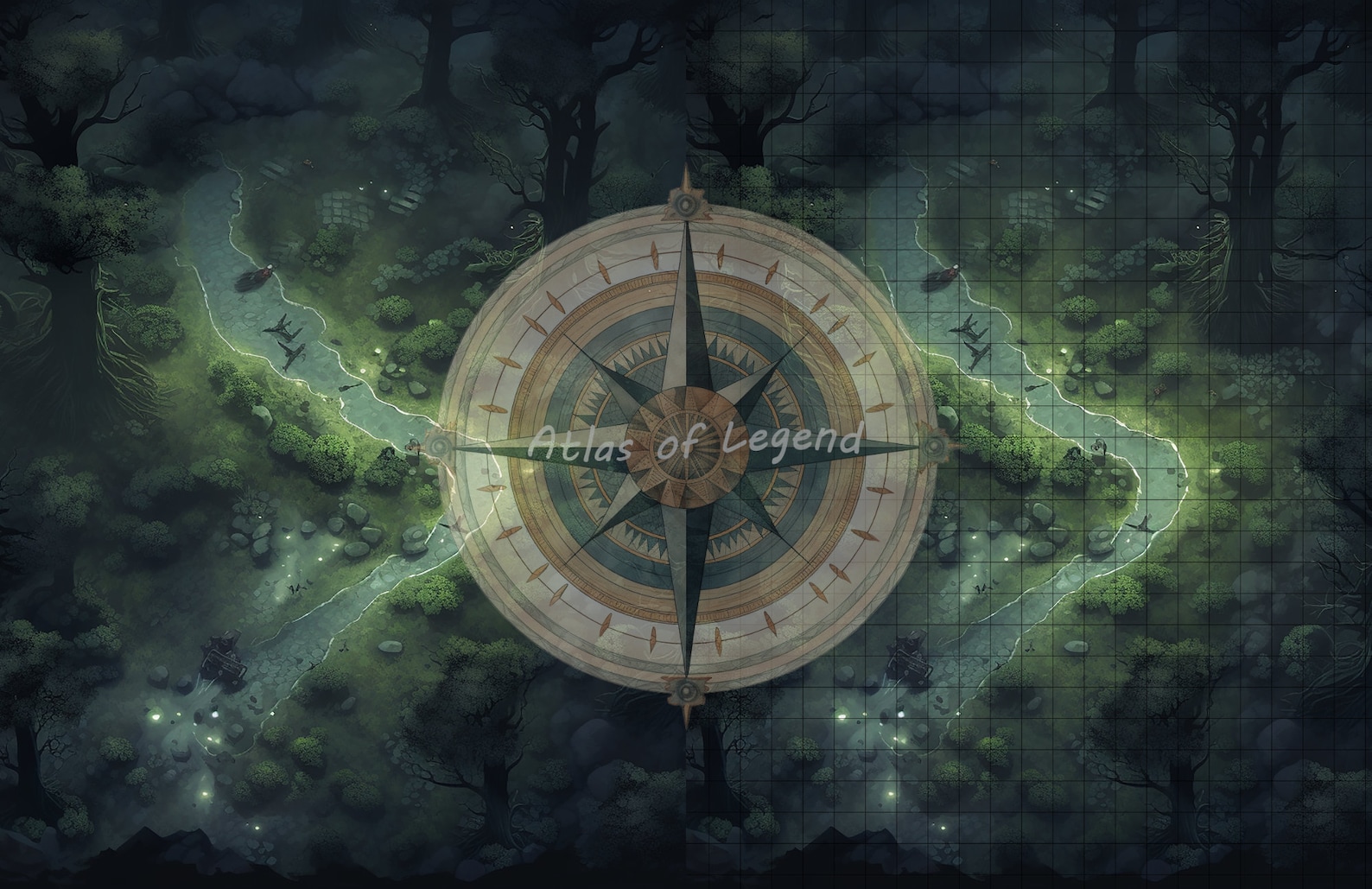 Dnd Forest Battlemaps V1 Bundle, 8 D&D Battlemaps, Dungeons and Dragons ...