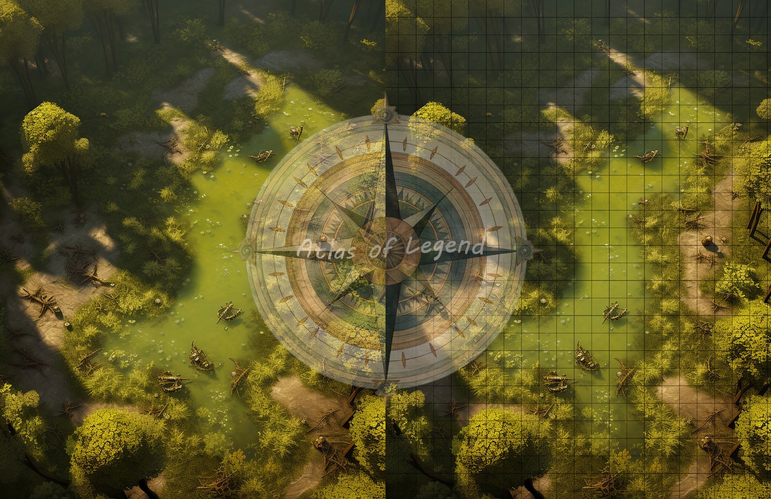 Dnd Forest Battlemaps V1 Bundle, 8 D&D Battlemaps, Dungeons and Dragons ...