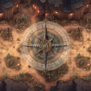 Dnd Desert Battlemaps V2 Bundle, 6 D&D Battlemaps, Dungeons and Dragons ...