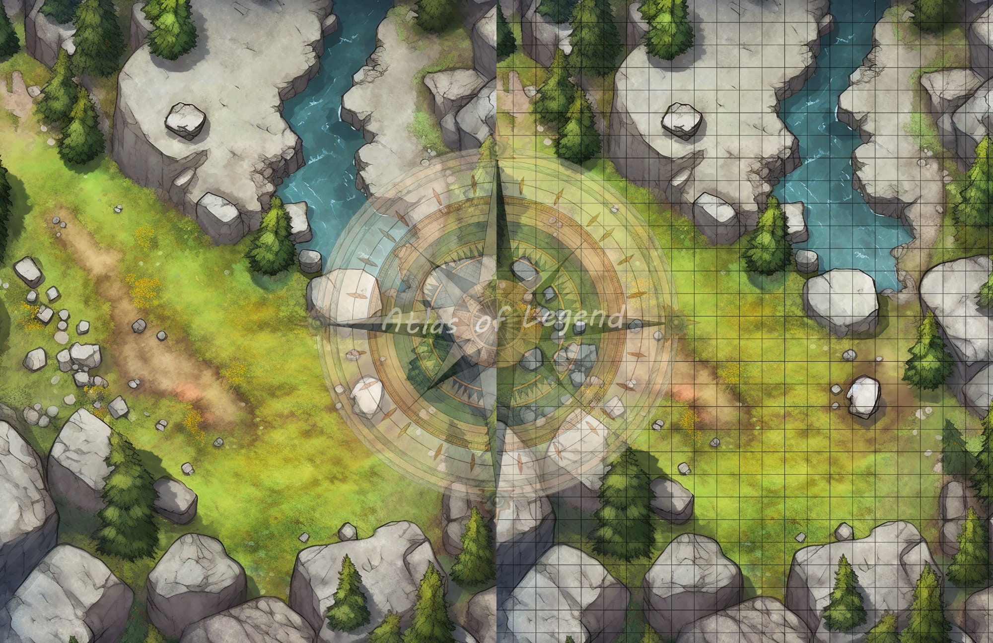 Dnd Alpine Battle Maps Bundle, 11 D&D Battlemaps, Dungeons and Dragons ...