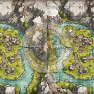 Dnd Alpine Battle Maps Bundle, 11 D&D Battlemaps, Dungeons and Dragons ...
