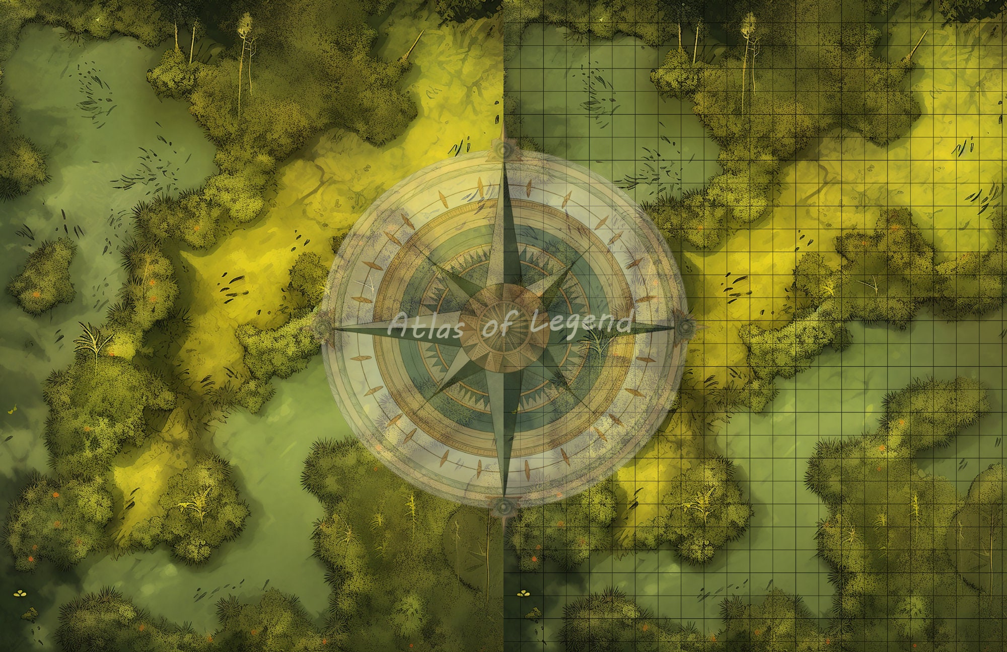 Dnd Swamp Battle Maps V2 Bundle, 8 D&D Battlemaps, Dungeons and Dragons ...