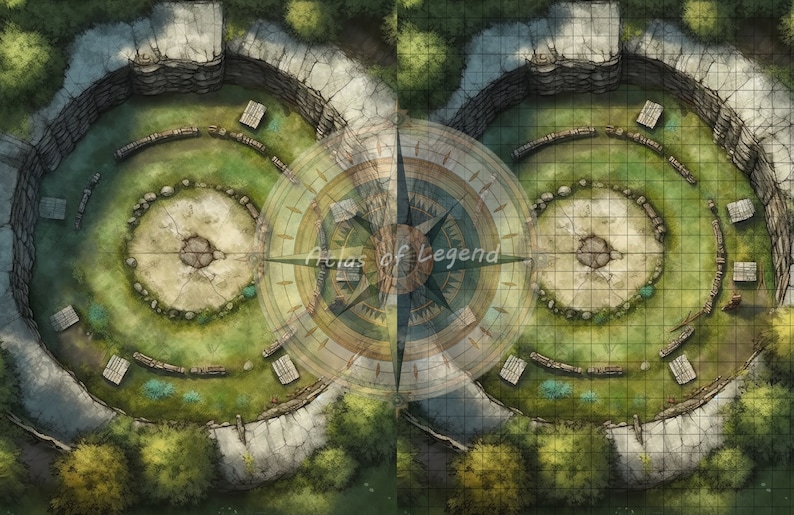 Dnd Stadiums and Arenas Maps Bundle, 10 D&D Battlemaps, Dungeons and ...
