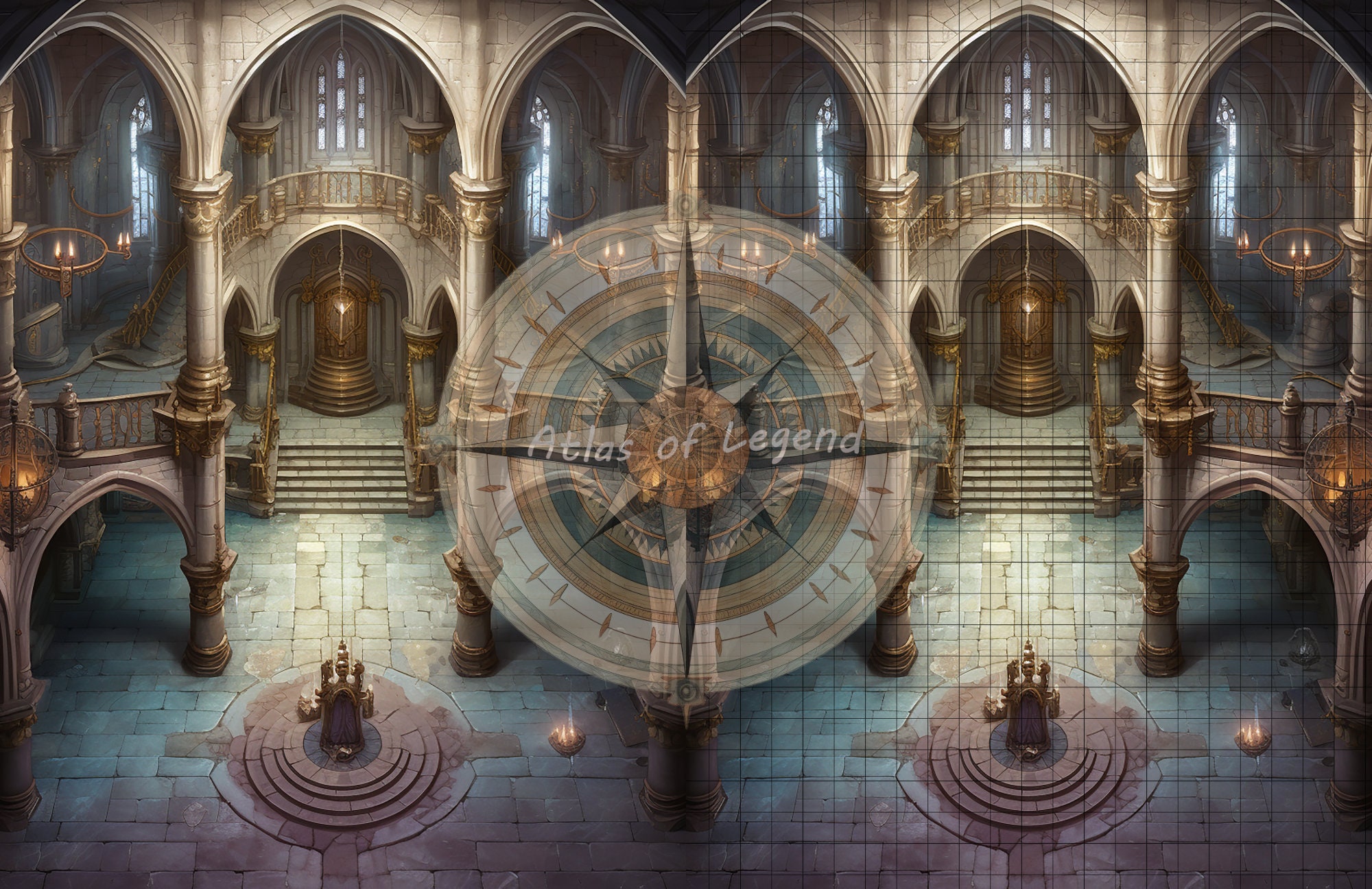 Dnd Castle Interiors Bundle, 12 D&D Battlemaps, Dungeons and Dragons ...