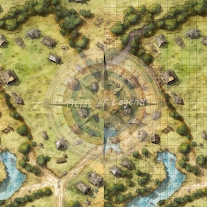 Dnd Farms and Plains Settlements Bundle 8 D&D Battlemaps, Dungeons and ...