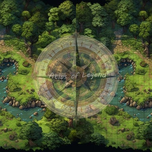 Dnd Forest Battlemaps V1 Bundle, 8 D&D Battlemaps, Dungeons and Dragons ...