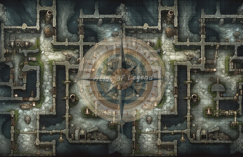 Dnd Underground Caverns Maps Bundle, 9 D&D Battlemaps, Dungeons and ...