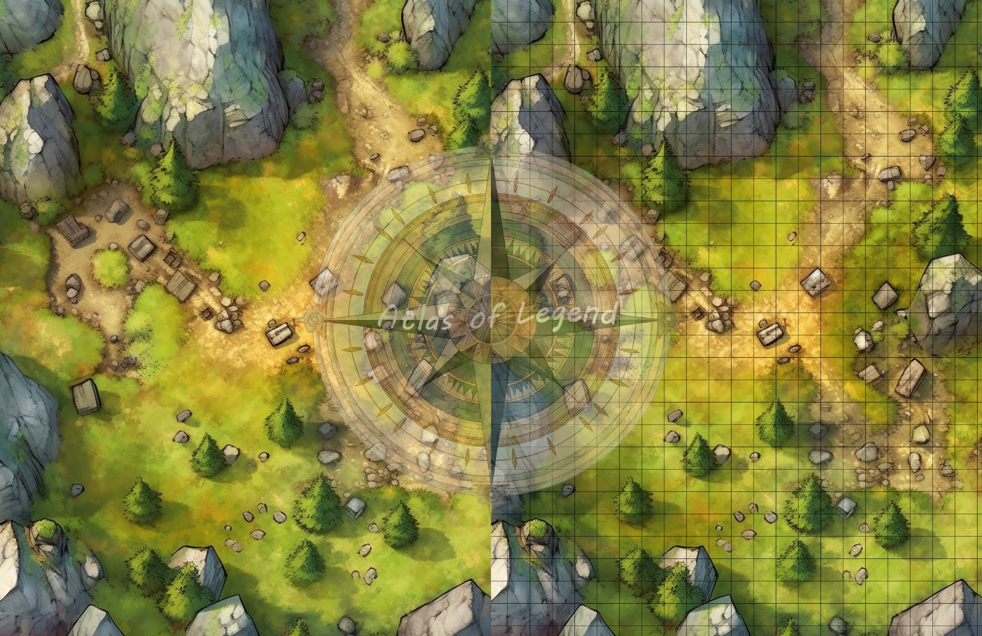Dnd Alpine Battle Maps Bundle, 11 D&D Battlemaps, Dungeons and Dragons ...