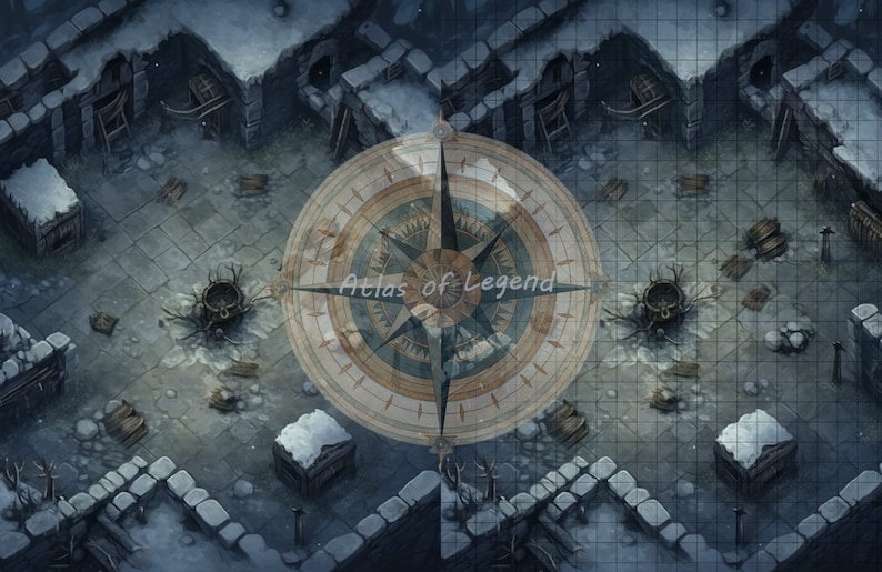 Dnd Tundra Ruins Battle Maps Bundle 10 D&D Battlemaps - Etsy UK