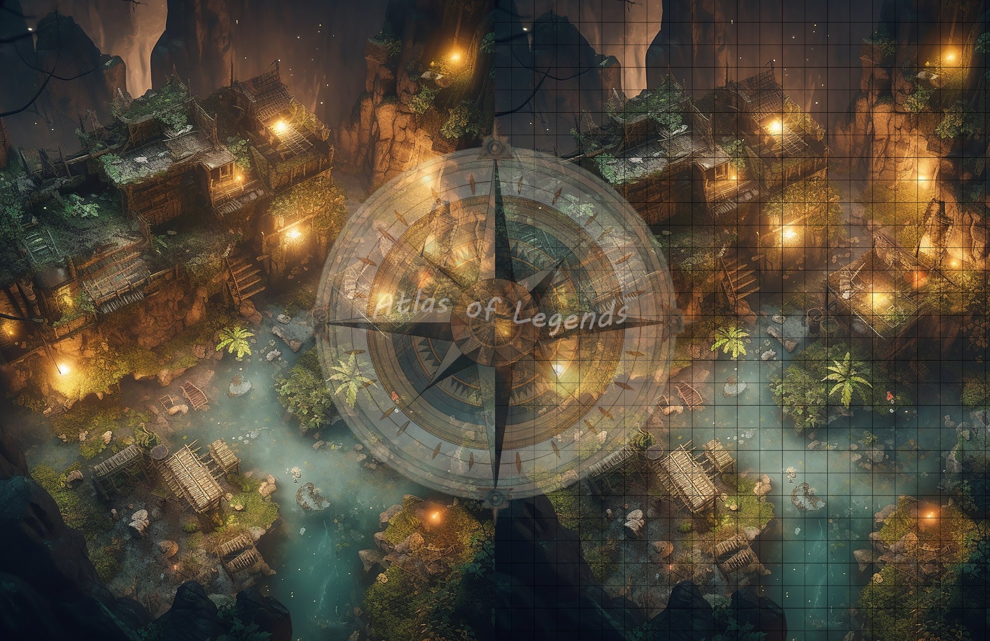 Dnd Jungle Ruins Bundle, 10 D&D Battlemaps, Dungeons and Dragons Battle ...