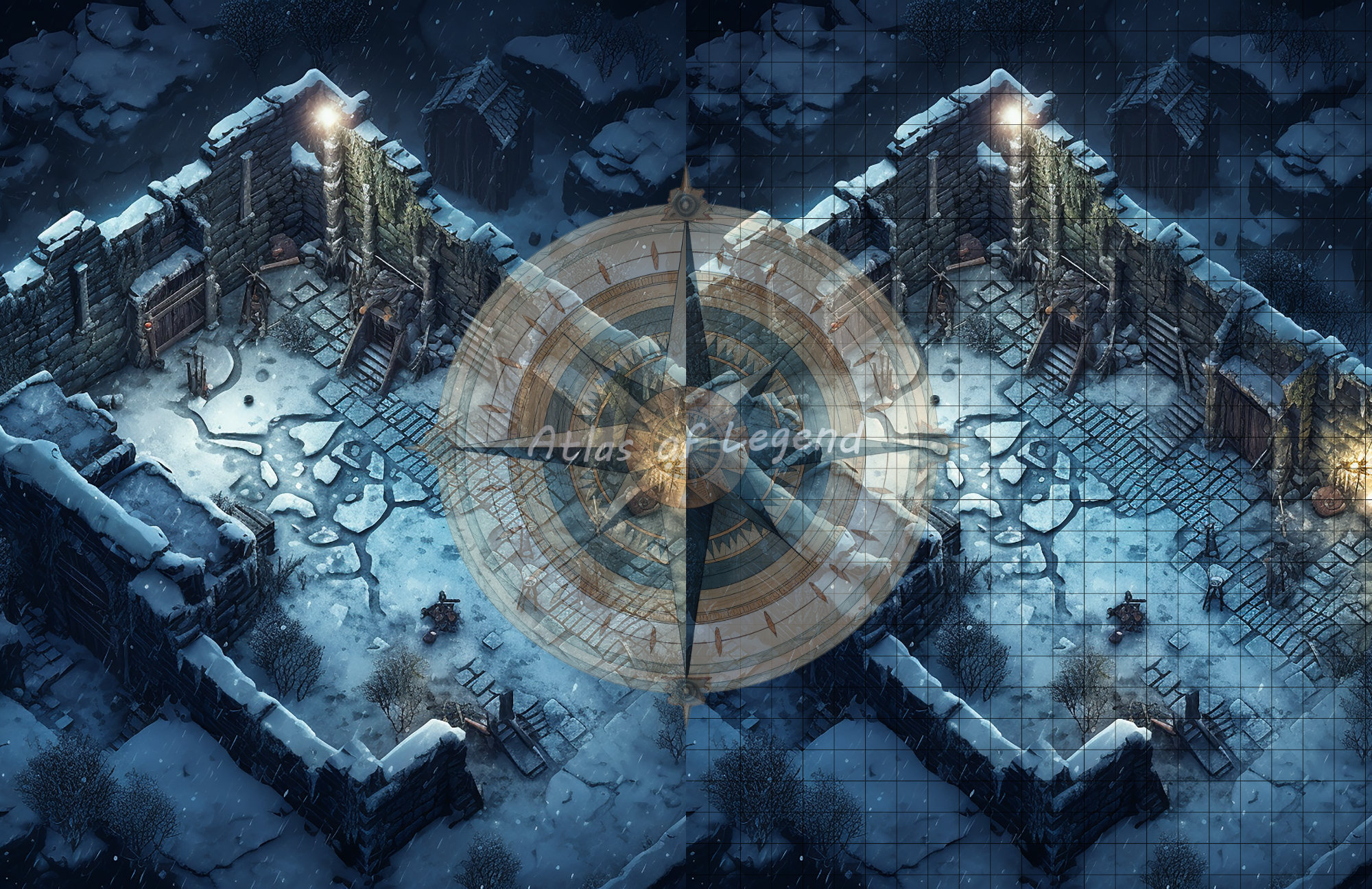 Dnd Tundra Ruins Battle Maps Bundle 10 D&D Battlemaps - Etsy UK