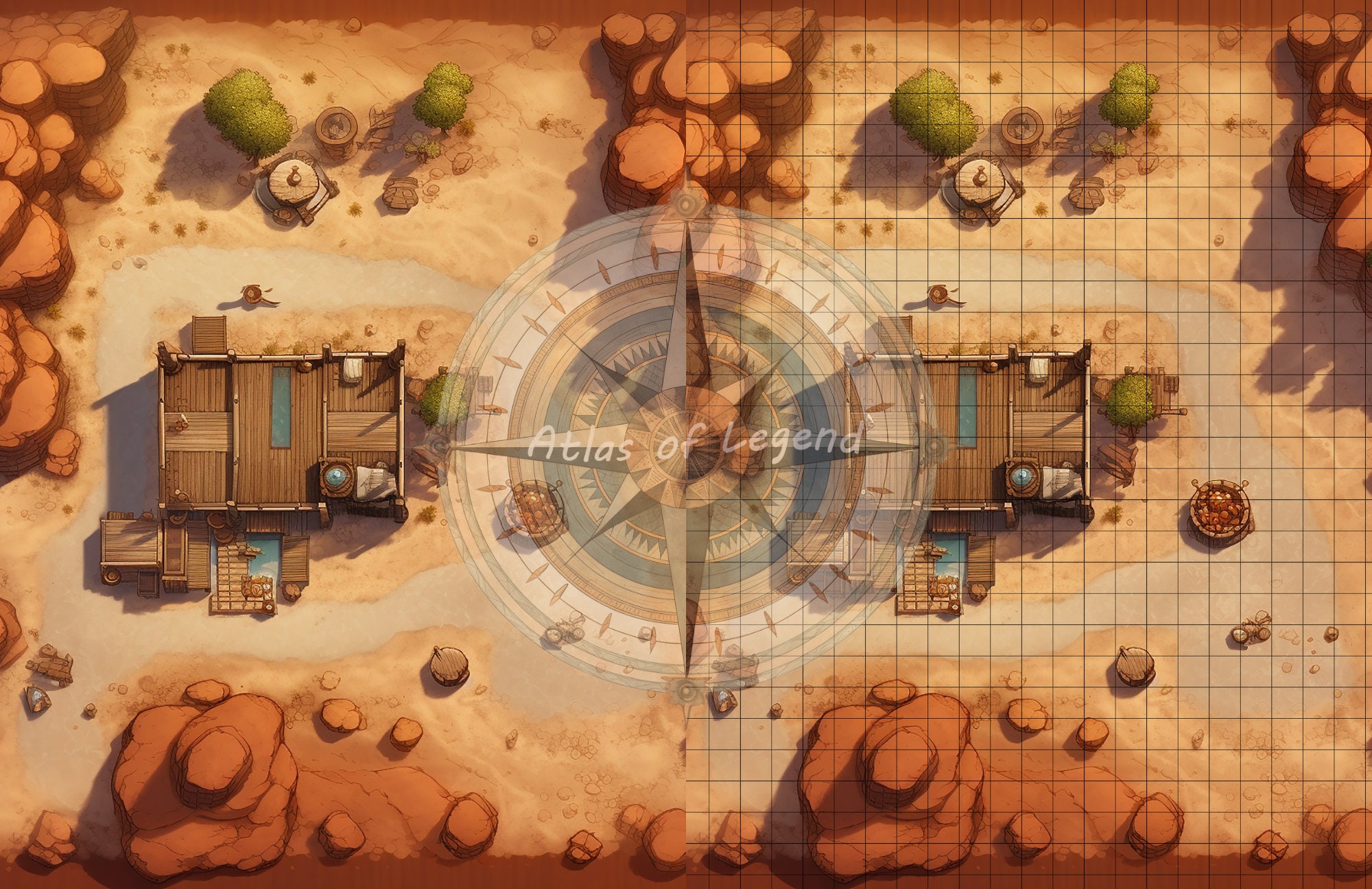 Dnd Desert Battlemaps V2 Bundle, 6 D&D Battlemaps, Dungeons and Dragons ...