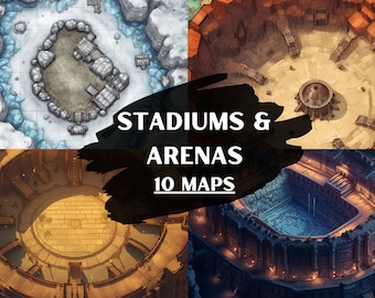 Dnd Coastal Towns and Villages Maps Bundle, 10 D&D Battlemaps, Dungeons ...