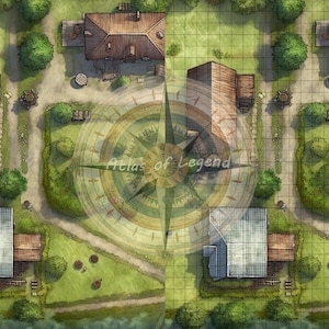 Dnd Farms and Plains Settlements Bundle 8 D&D Battlemaps, Dungeons and ...