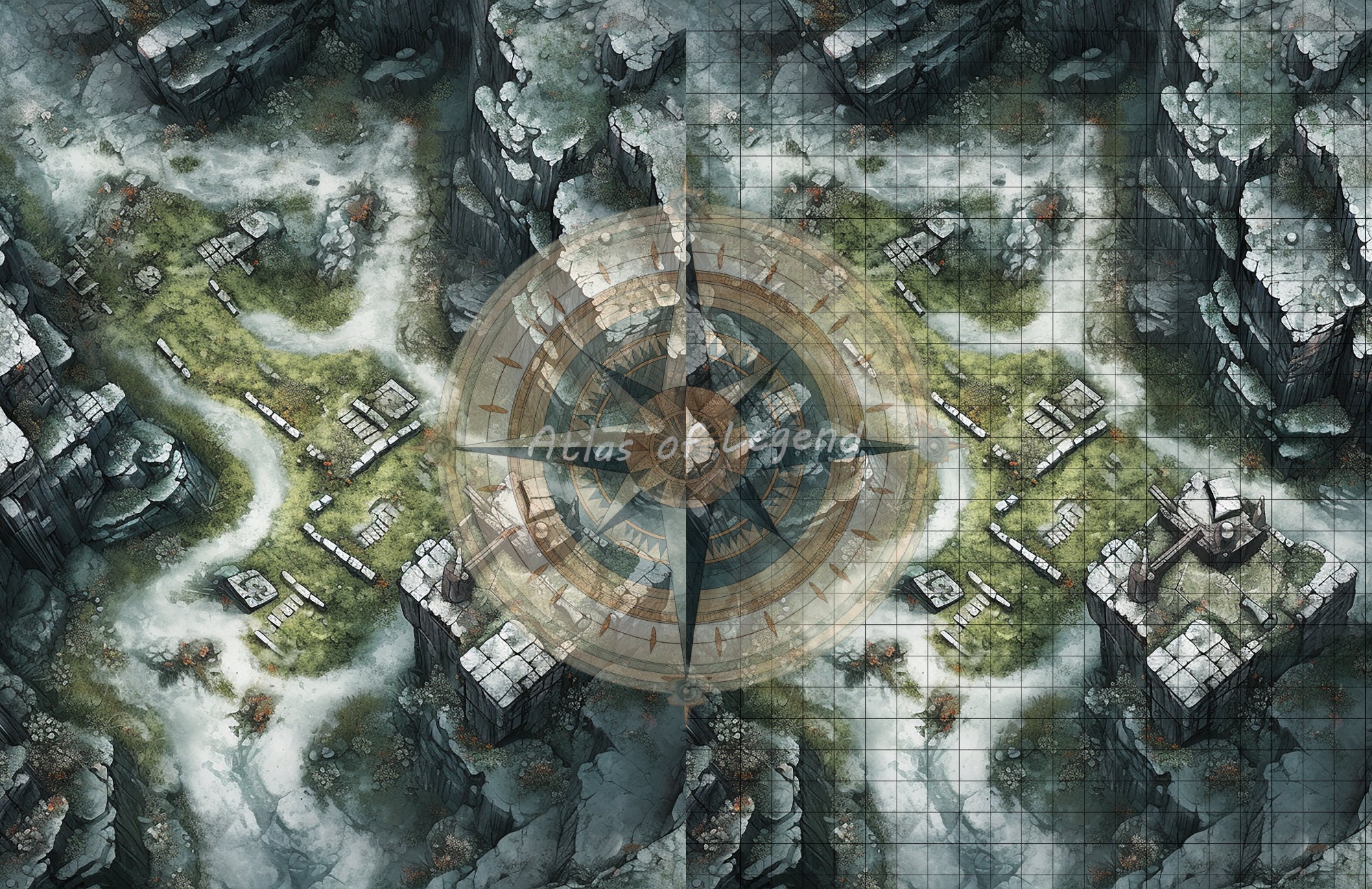 Dnd Arctic Battlemaps Bundle, 12 D&D Battlemaps, Dungeons and Dragons ...