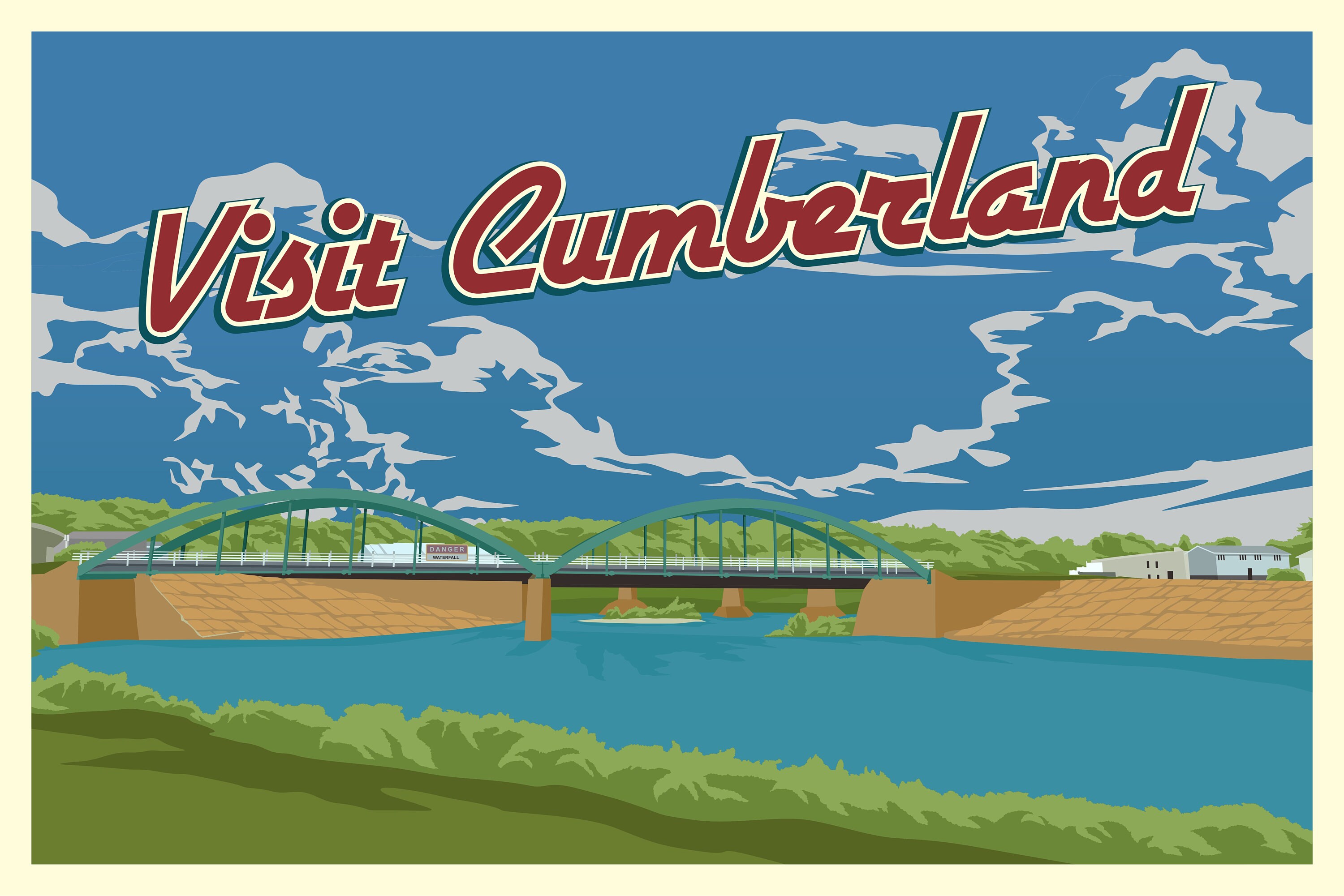 Visit Cumberland Vintage Travel Poster - Etsy