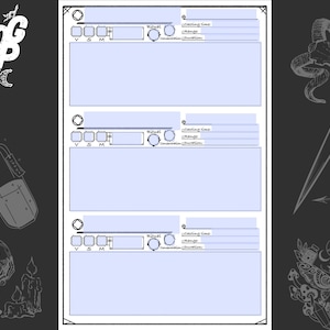 Adventure, Notes, & Spell Booklet Bundle | Dnd Prop | Printable Form ...