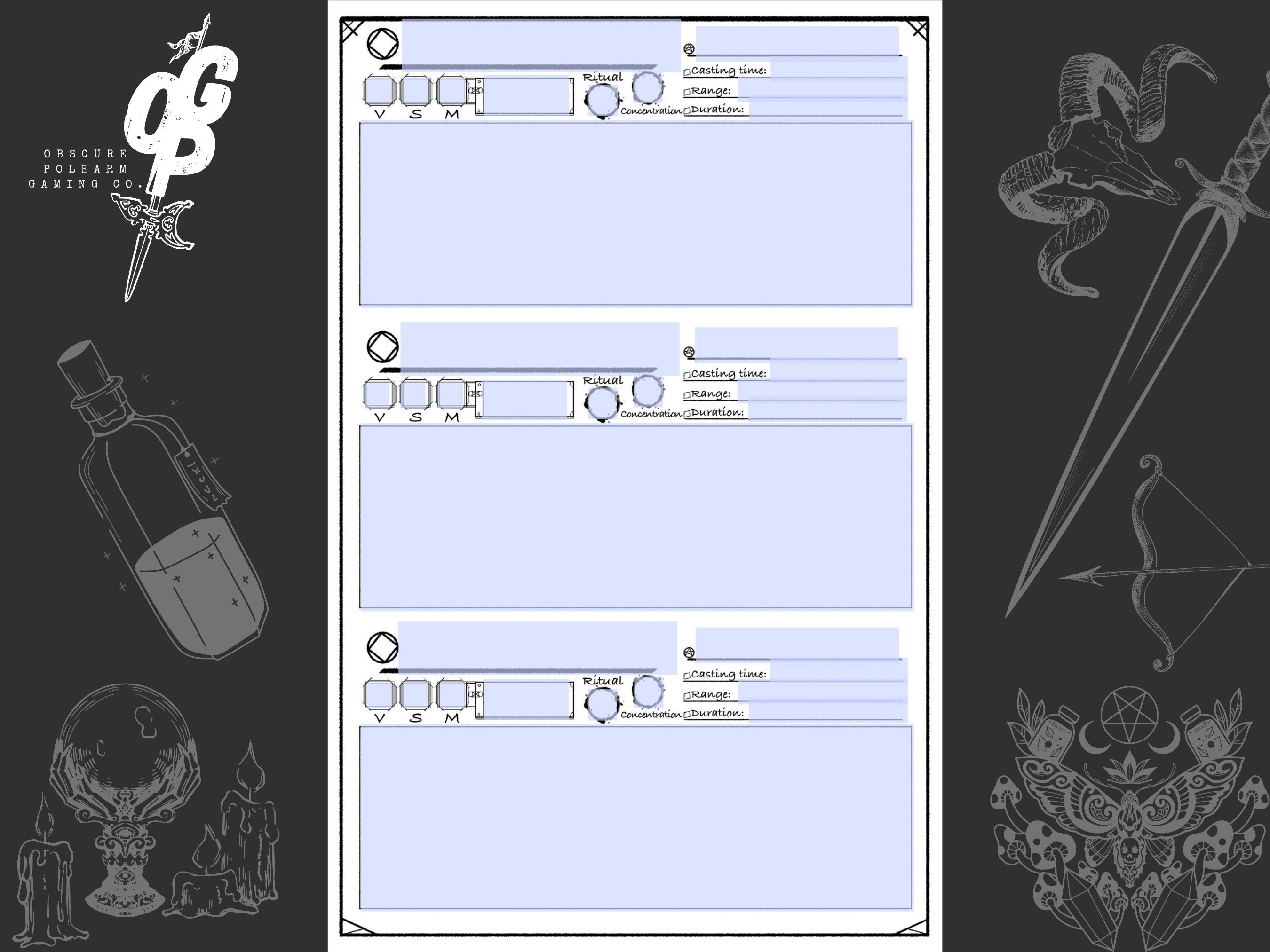 Adventure, Notes, & Spell Booklet Bundle Dnd Prop Printable Form ...