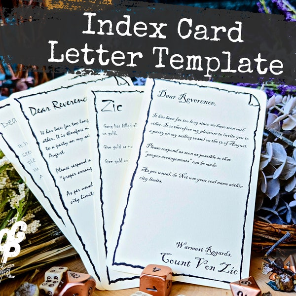 Dnd Handout Template - Etsy Australia