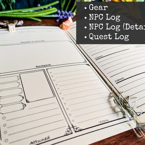 Adventure, Notes, & Spell Booklet Bundle | Dnd Prop | Printable Form ...
