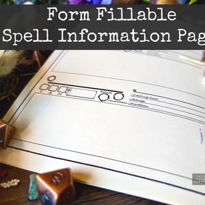 Adventure, Notes, & Spell Booklet Bundle | Dnd Prop | Printable Form ...