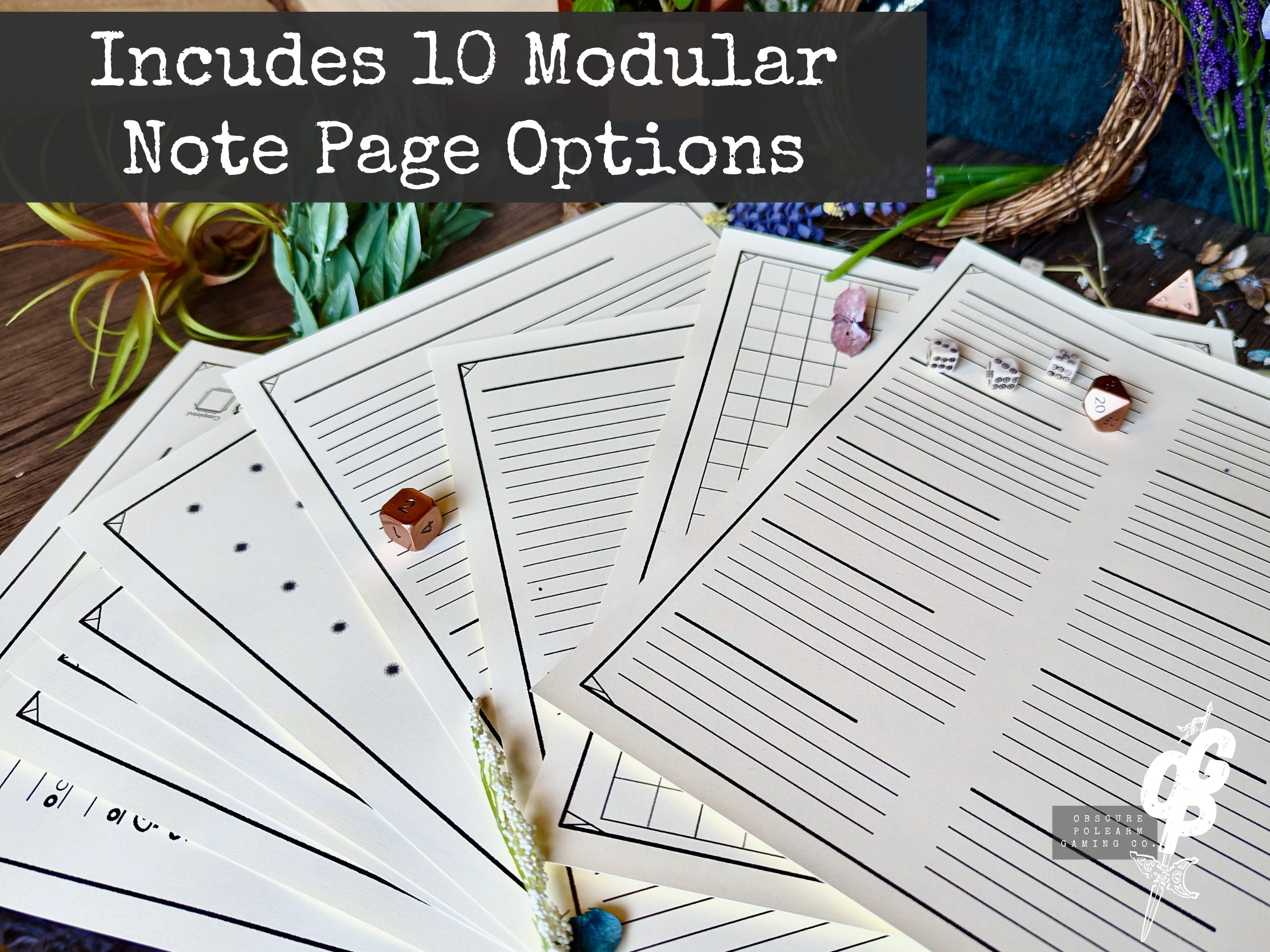Customizable Character Sheet & Modular Notes Printable Form Fillable ...