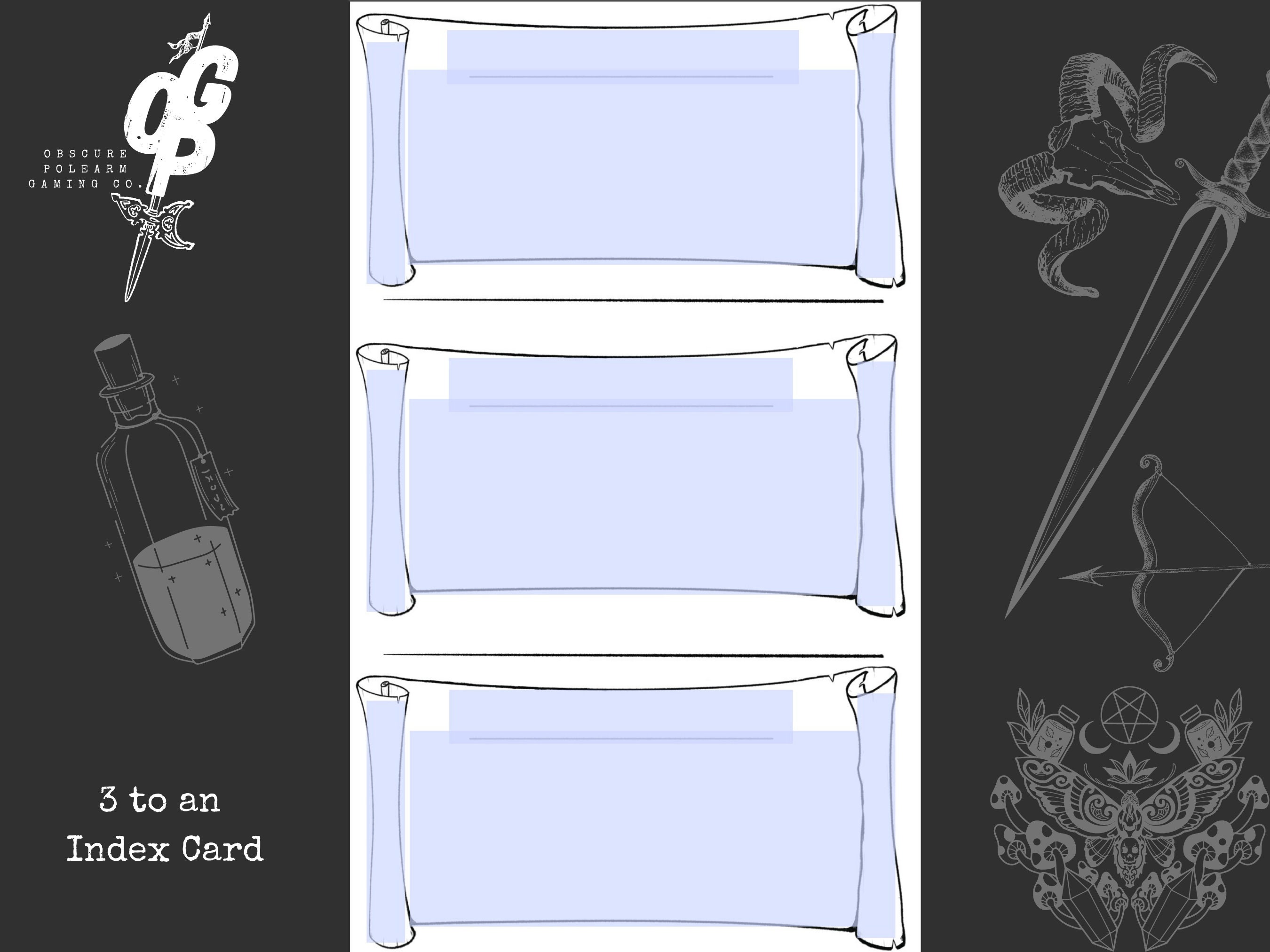 Spell Scroll Mini Cards: Fillable PDF Template for D&D 5e - Etsy