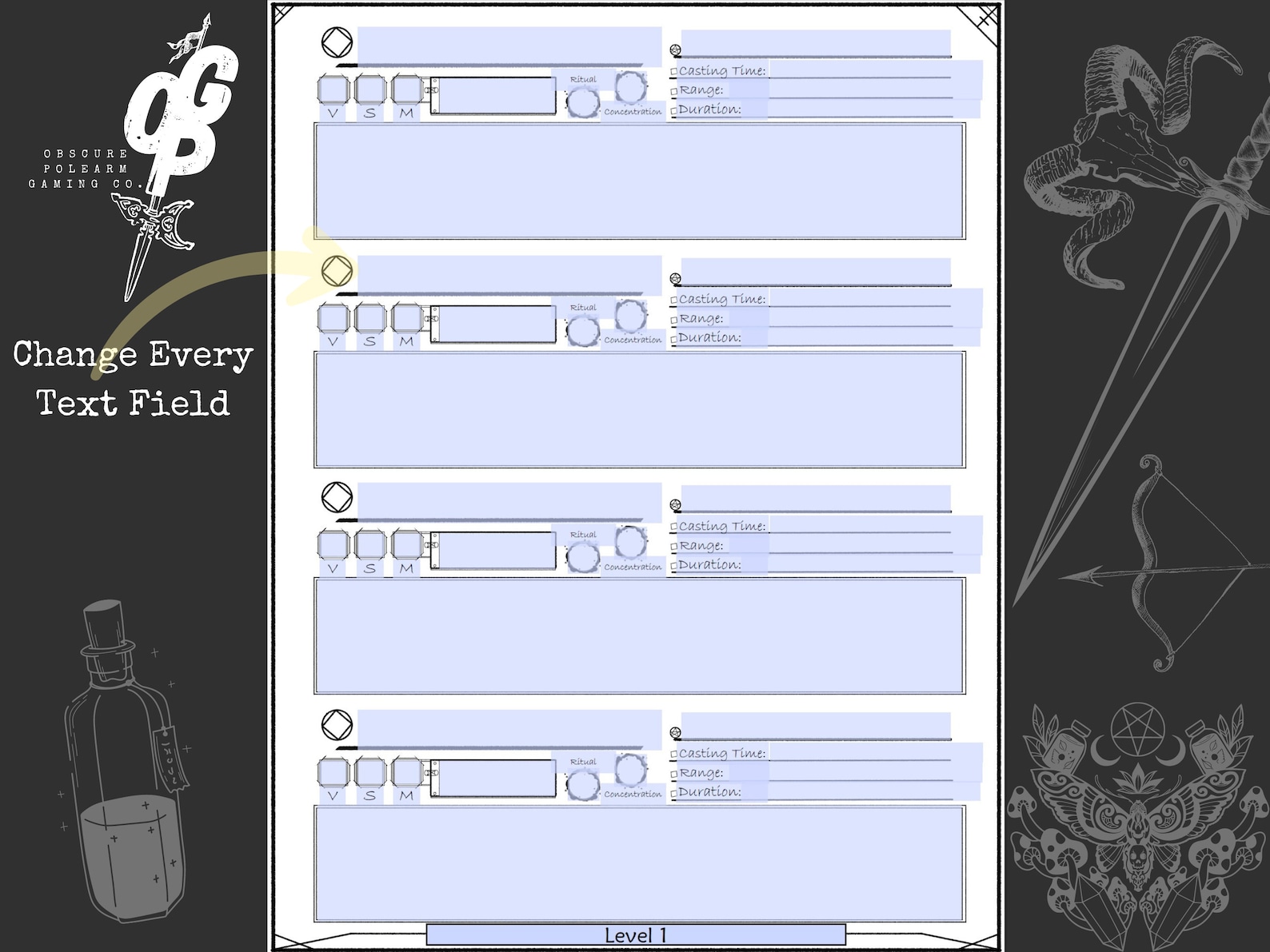 PDF Spell Book & Binder Dnd Prop Printable Form Fillable PDF for ...