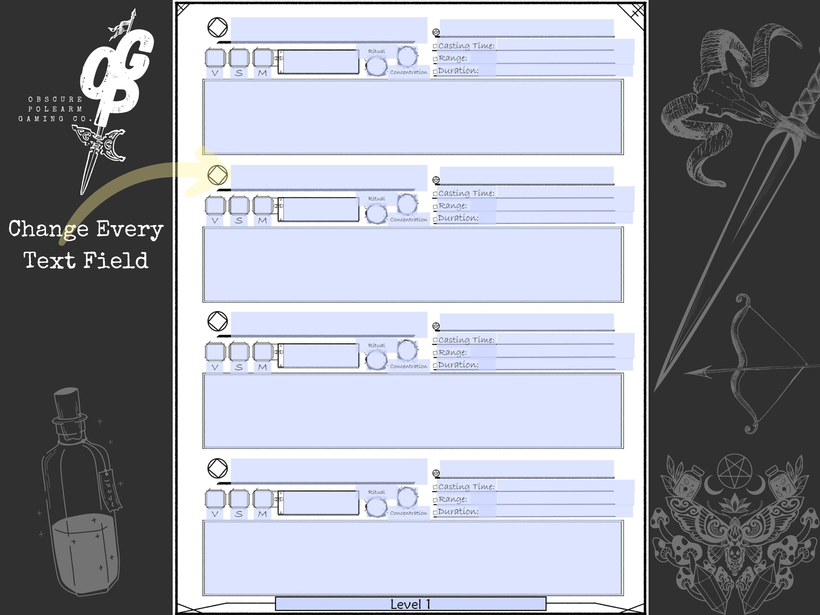 PDF Spell Book & Binder Dnd Prop Printable Form Fillable PDF for ...