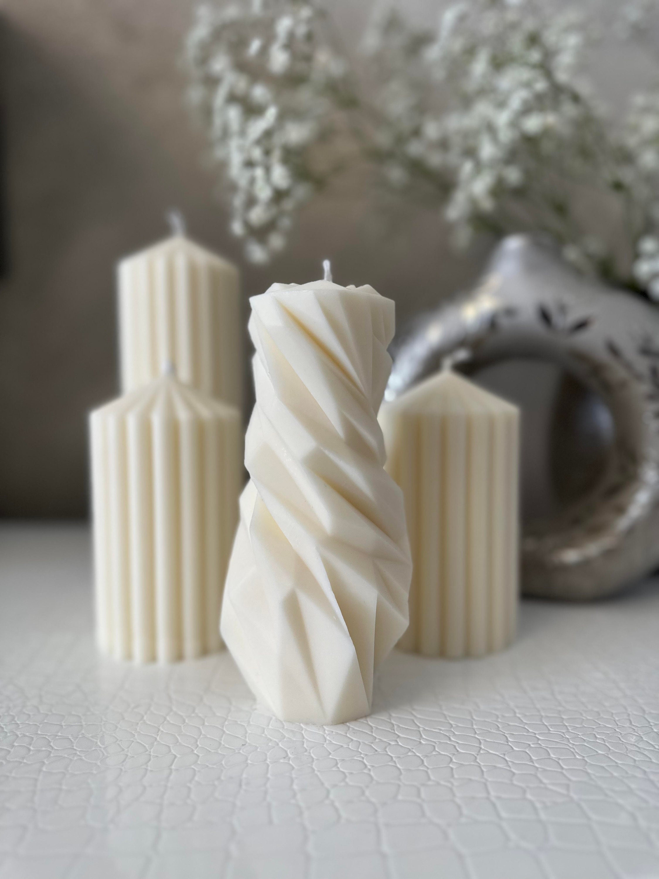 Diamond Candle Custom Scents & Colors Pillar Candle Shaped Candle ...