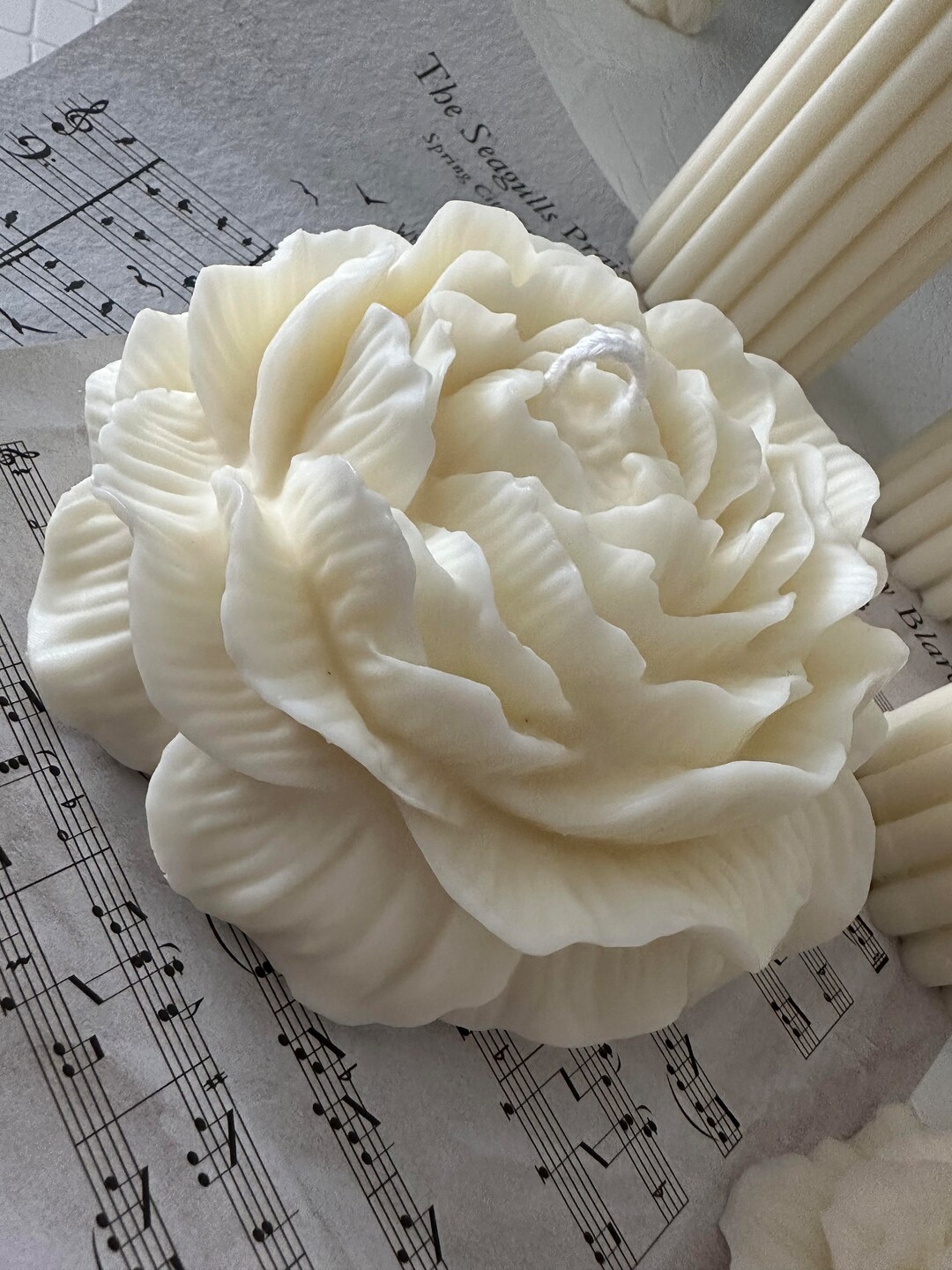 Custom Scents & Colors 1LB HUGE Peony Candle Flower Candle Shaped ...