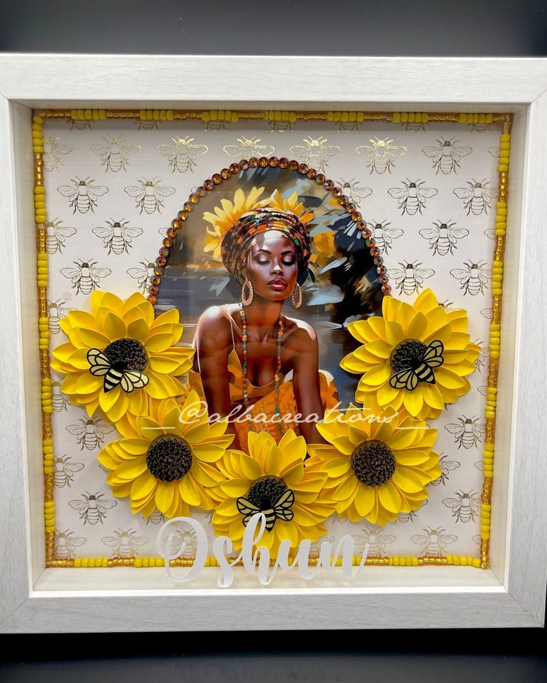 Oshun Sunflower Shadow Box - Etsy