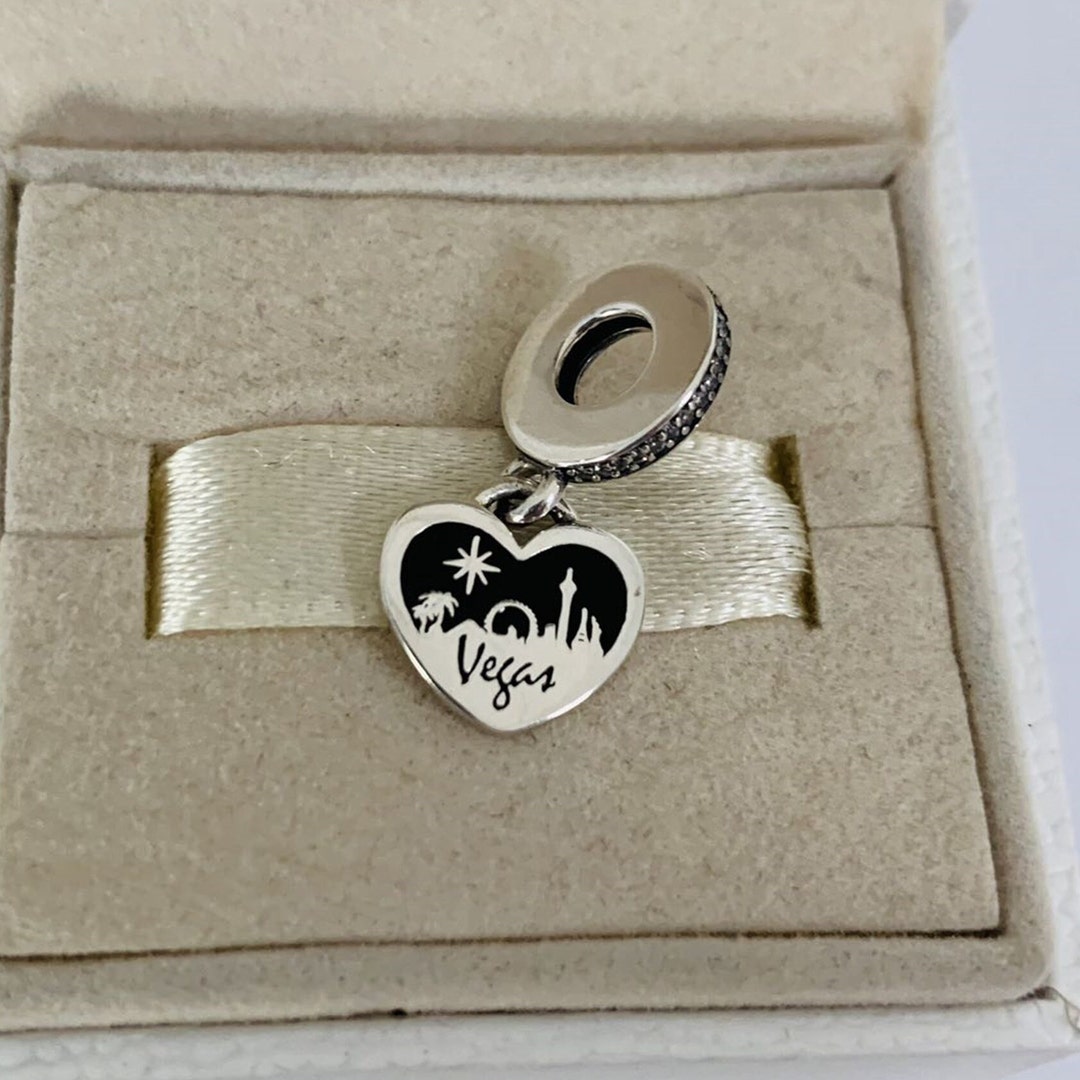 Pandora No Place Like Las Vegas Heart Dangle Charm Travel - Etsy