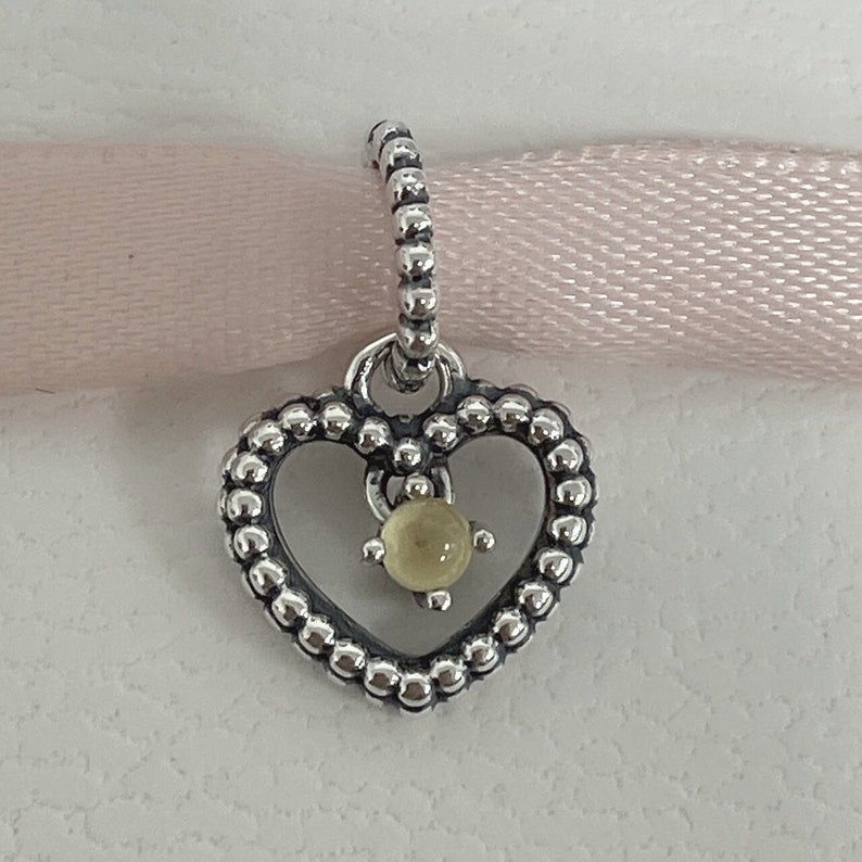 Pandora November Honey Dangle Charm Beaded Birthstone Pendant - Etsy