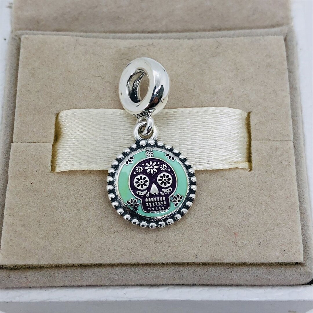 Pandora Skull Charm Frida Kahlo and Diego Skull Charm Mexico Charm ...