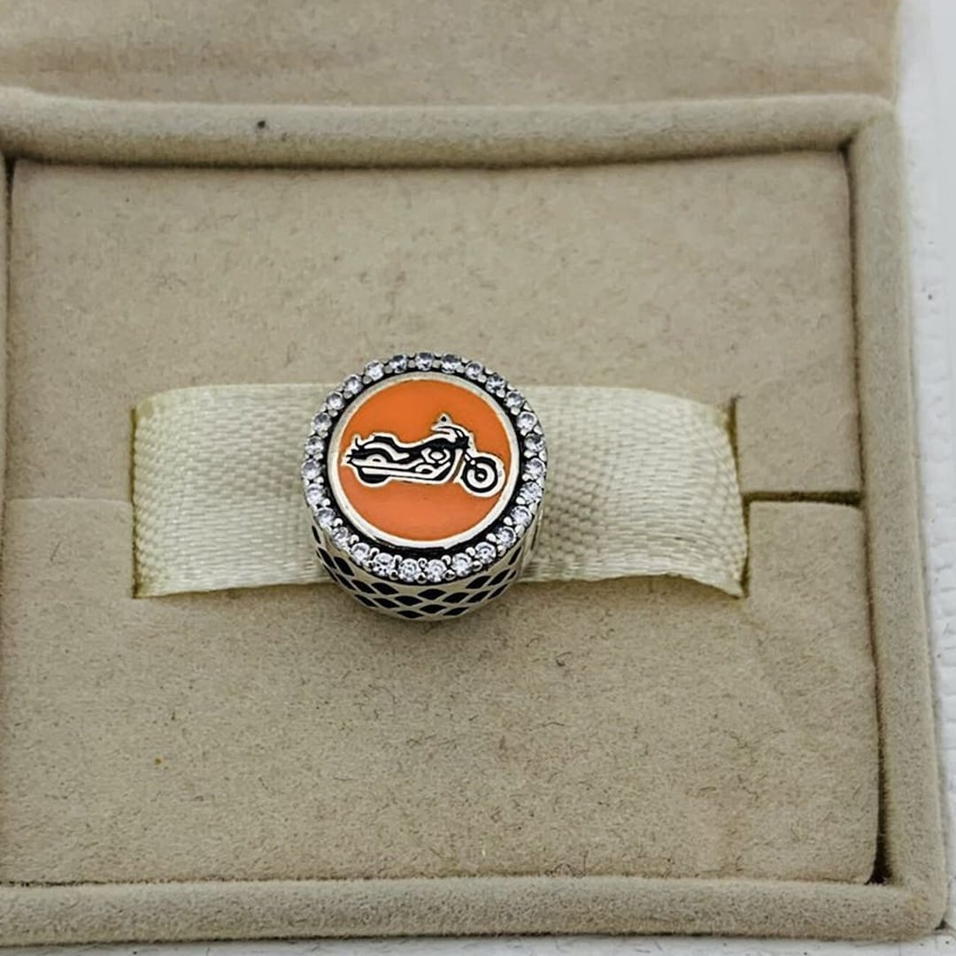 Pandora Harley Motorcycle Sturgis Charm Bead Charm S925 Sterling Silver ...