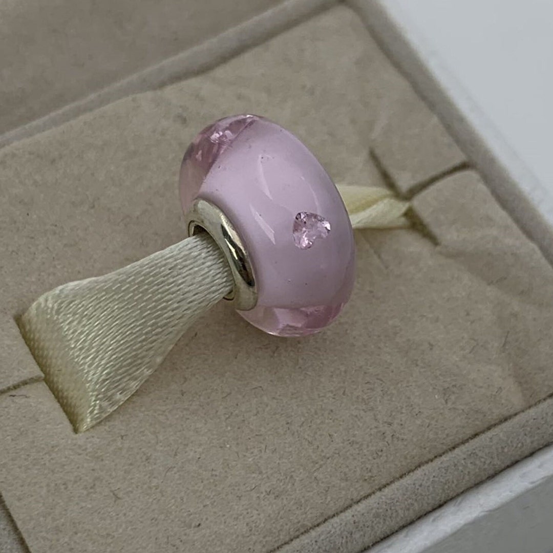 Pandora Murano Glass Bead Charm Pink Hearts Murano Glass Charm Bead ...