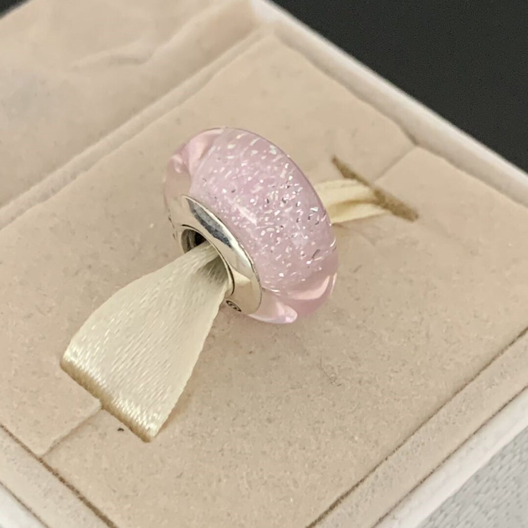 Pandora Murano Glass Bead Charm Pink Murano Glass Charm S925 Sterling ...