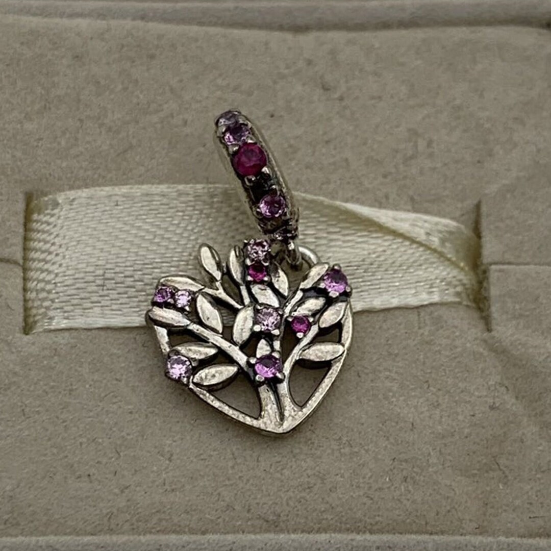 Pandora Pink Heart Family Tree Dangle Charm Heart Charm Gifts Charm ...