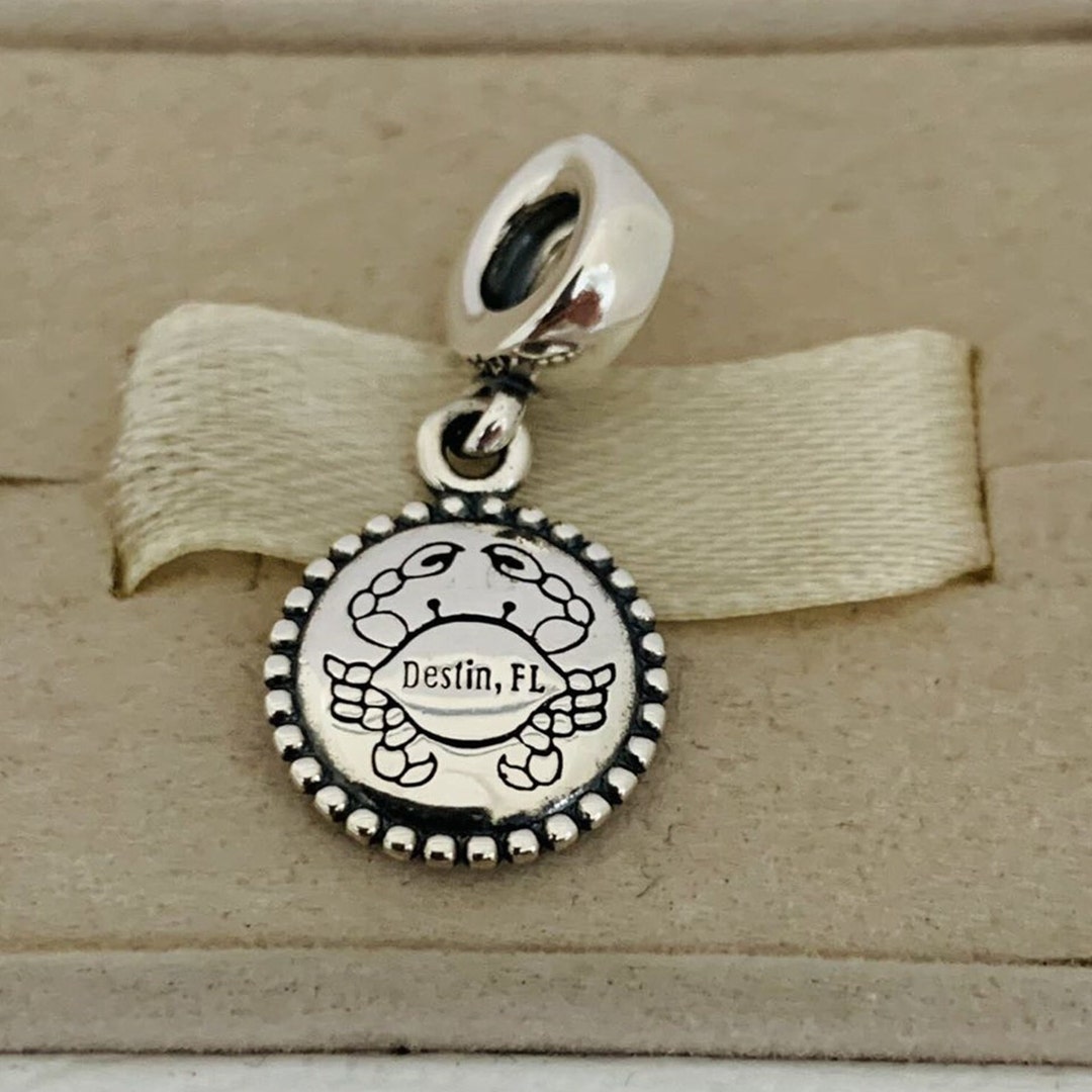 Pandora Florida Charm Exclusive Destin Crab Charm Beach Travel Pendant ...
