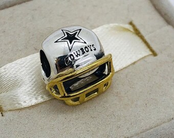 Pandora Dallas Cowboys Football Helmet Charm Pendant S925 Sterling ...