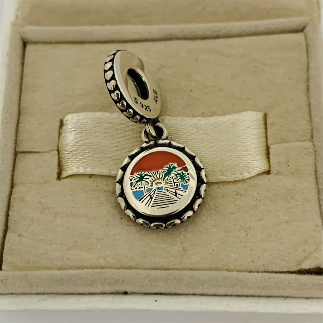 Pandora California Charm Sunset Beach Dangle Pendants925 Sterling ...