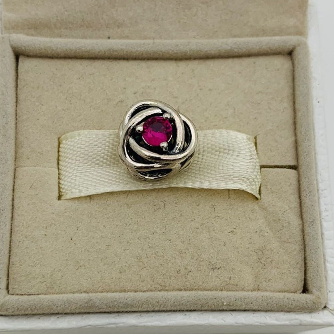 Pandora October Pink Eternity Circle Charm Birthstone Pendants925 ...