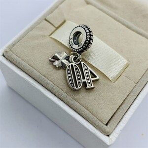 Pandora 40th Celebration Dangle Charm Pendant S925 Sterling Silver ...