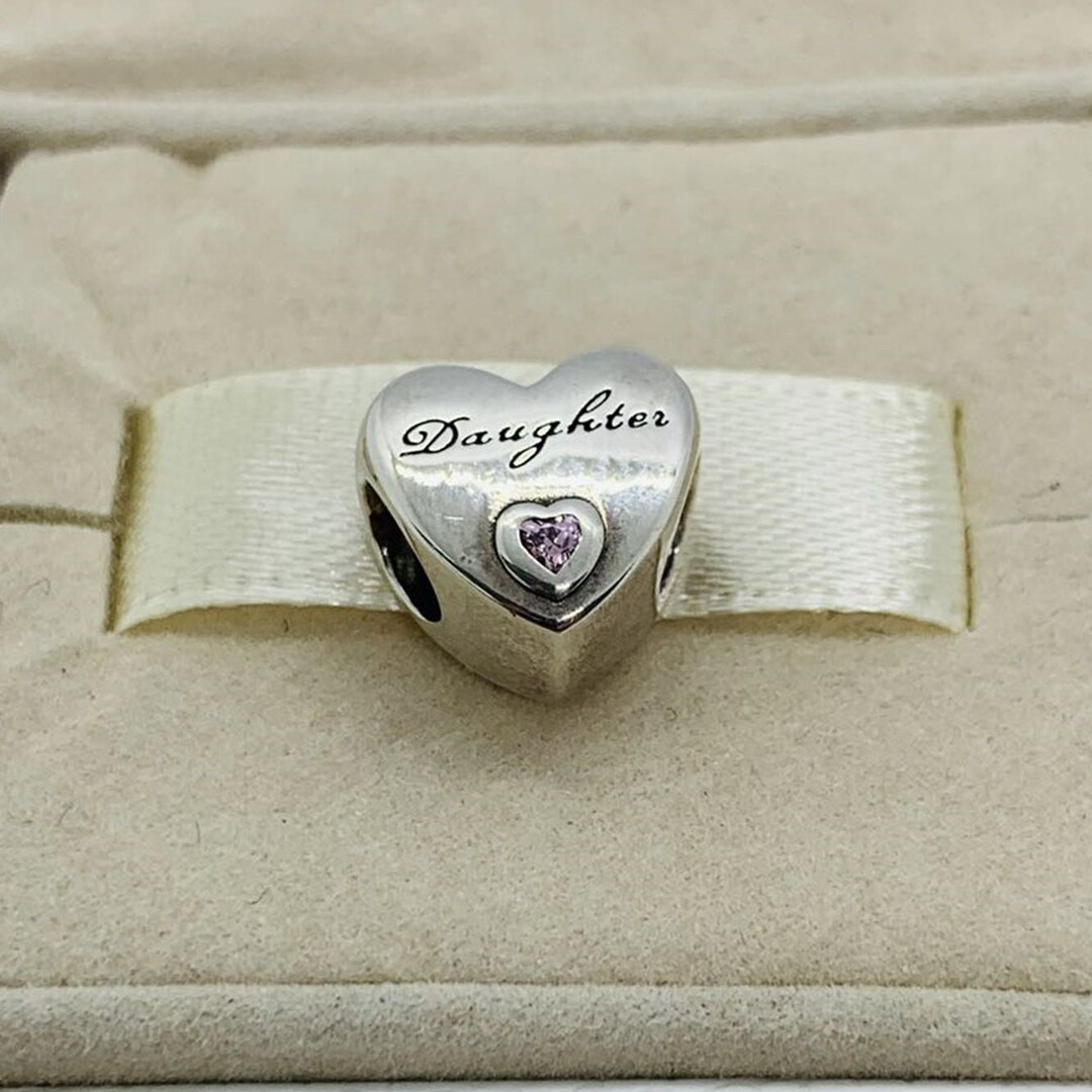 Pandora Daughter Heart Charm LOVE Daughter Birthday Gift Pendant Bead ...