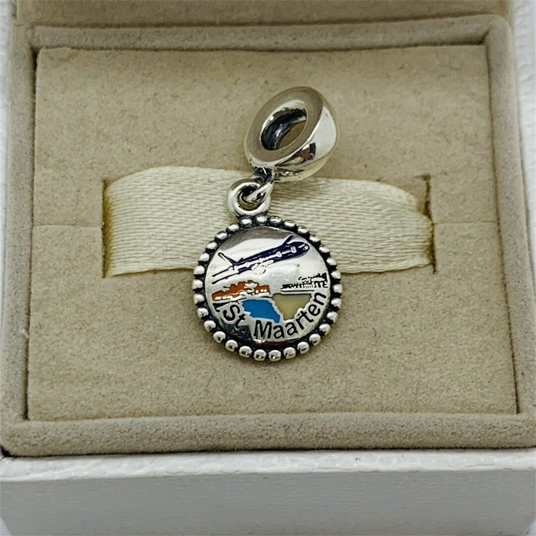 Pandora Beach Navy Plane St. Maarten Charm Travel the Plane Pendant ...