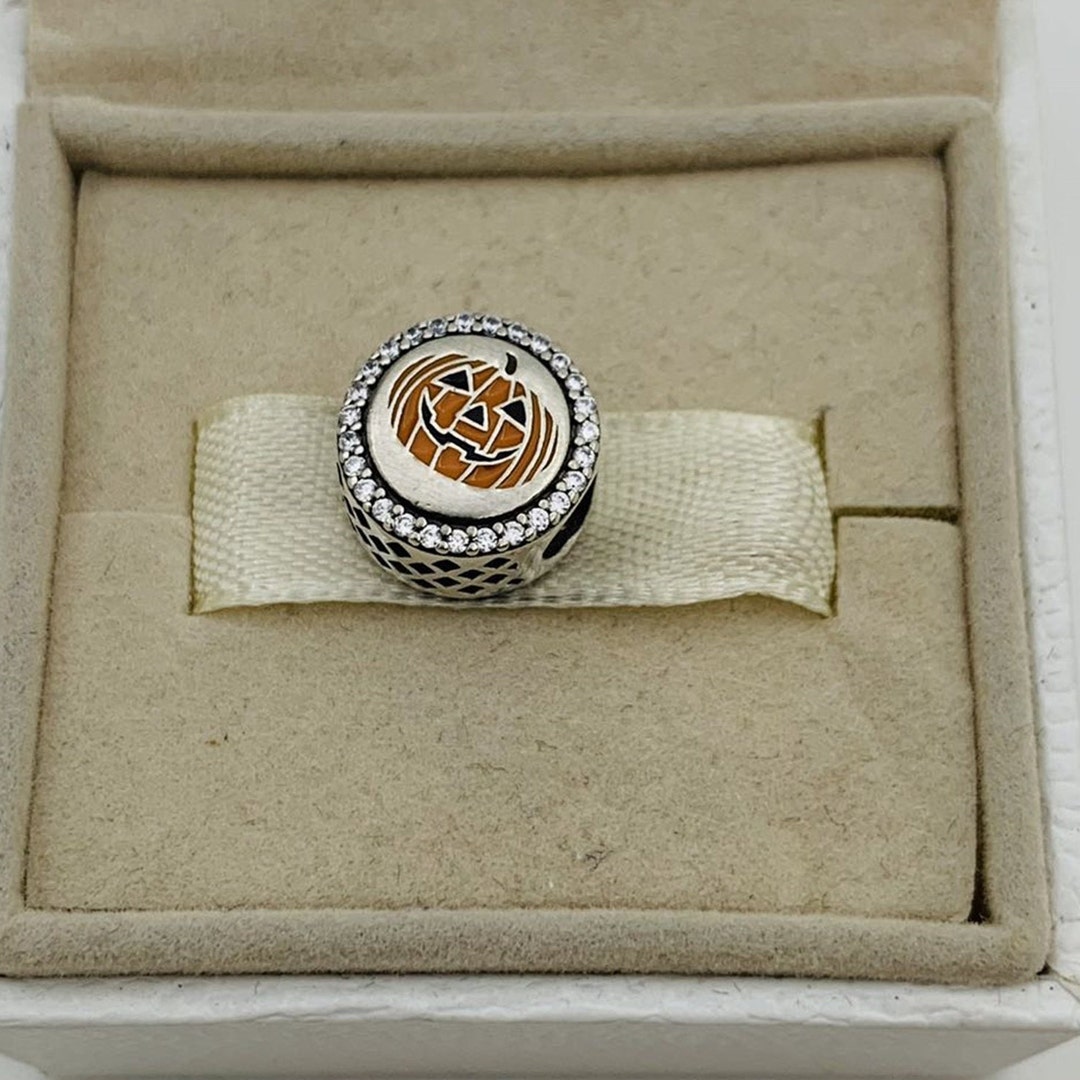Pandora Halloween Charm Pumpkin Jack O Lantern Charm Bead Charm , S925 ...