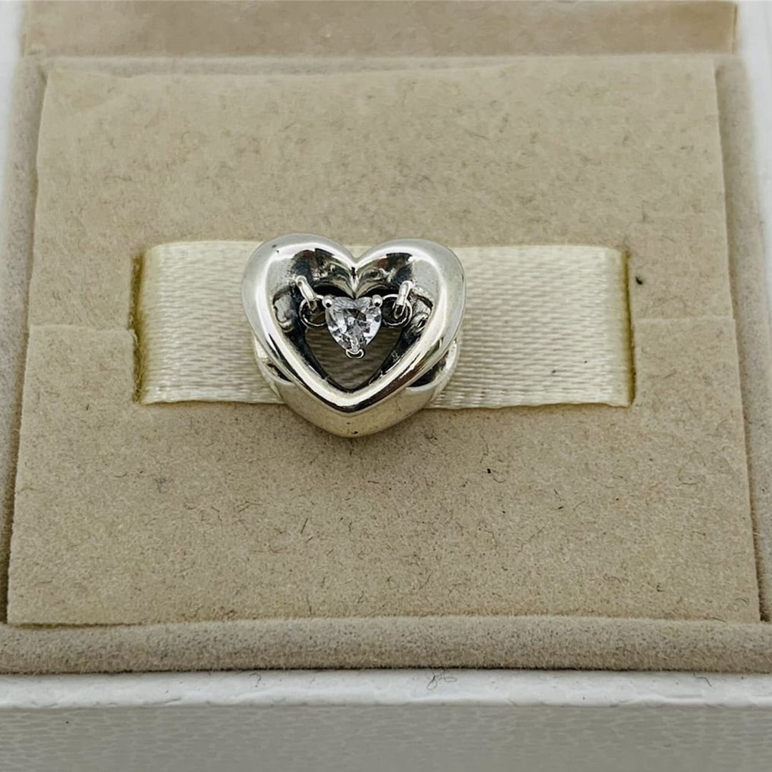 Pandora Radiant Heart & Floating Stone Charm Power of Love - Etsy