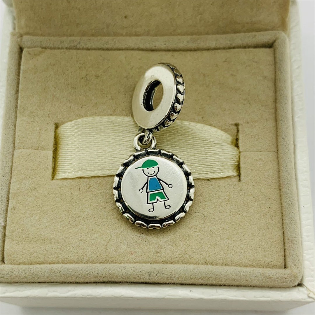 Pandora Son Exclusive Dangle Charm Boy Stick Figure /love Son - Etsy